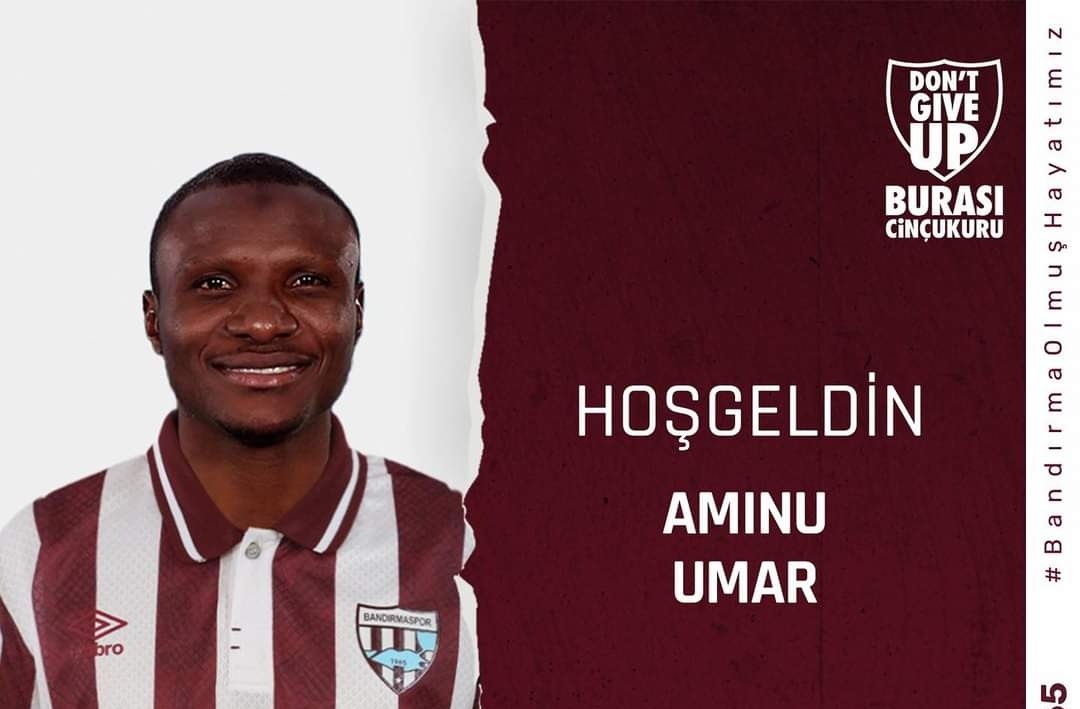 Bandırmaspor, Aminu Umar ile 1 yıllık sözleşme imzaladı - Vitrin Haber - Sinop Haberleri